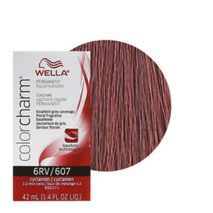 Wella Colorcharm Permanent Liquid Hair Color 6RV/607 Cyclamen – Classic ...